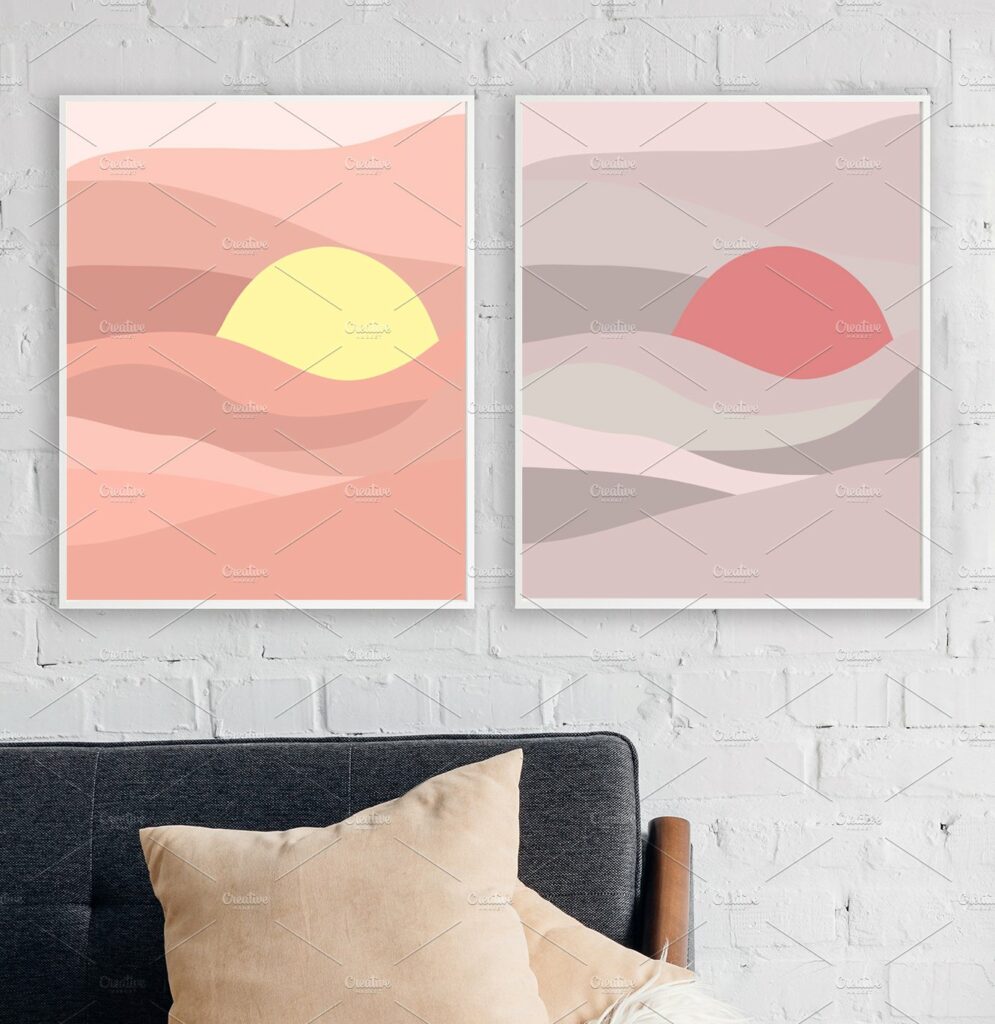 Sunrise Sunset Digital Prints Set – MasterBundles