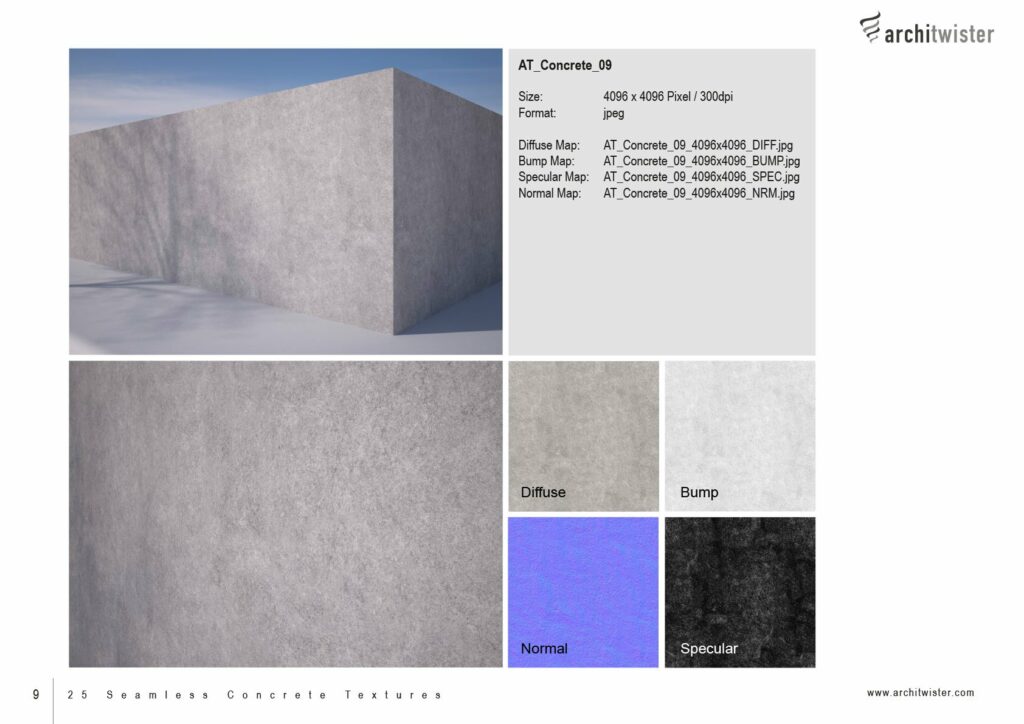 25 Seamless Concrete Textures – MasterBundles