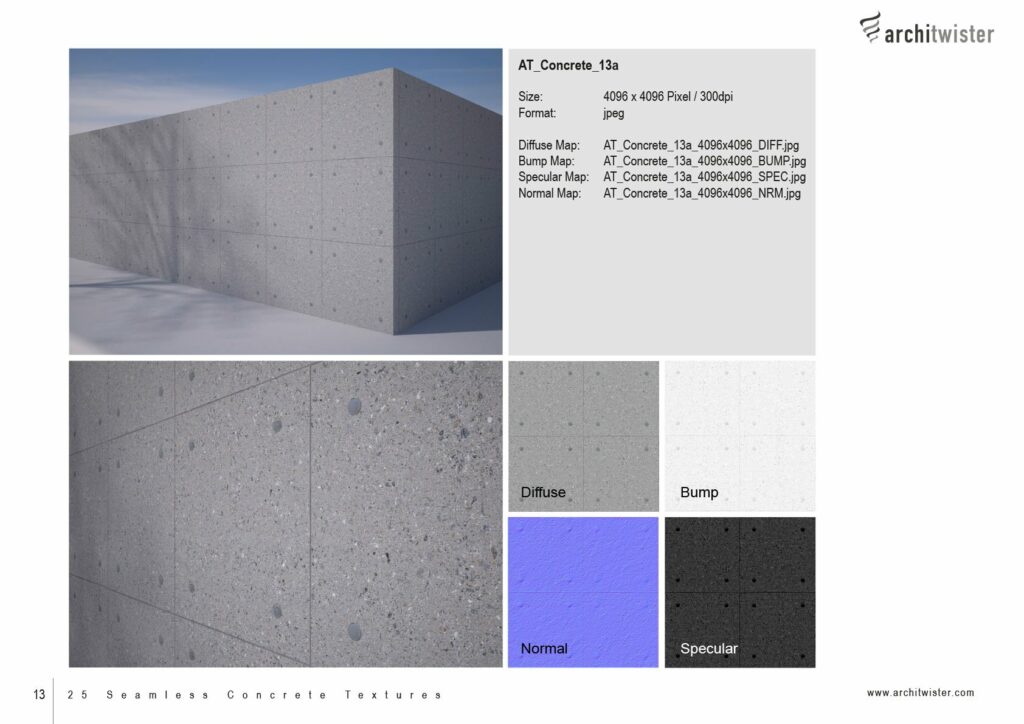 25 Seamless Concrete Textures – MasterBundles