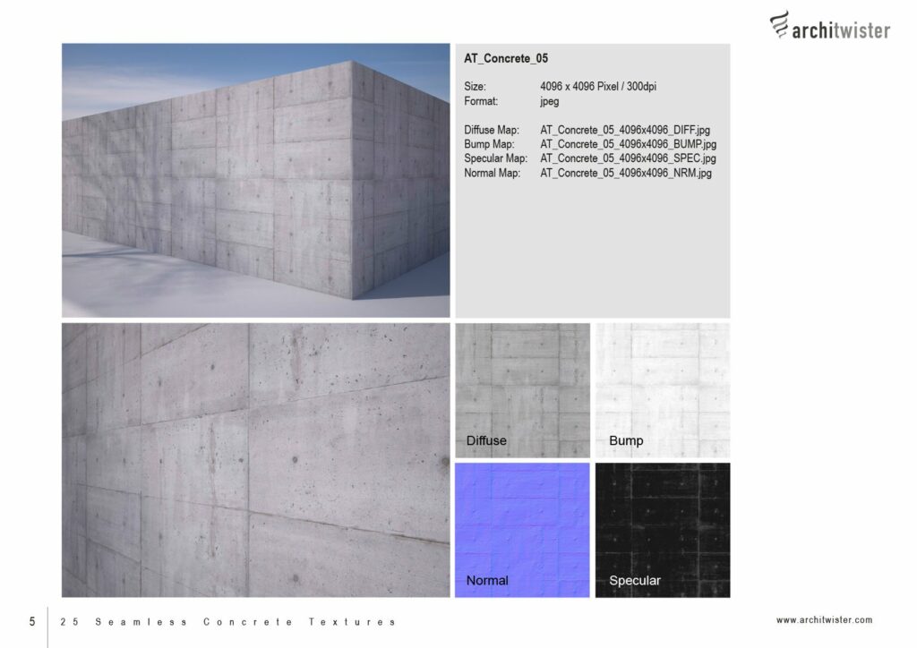 25 Seamless Concrete Textures – MasterBundles