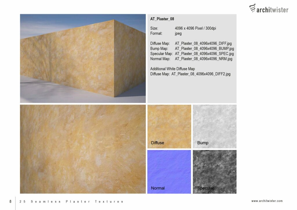 25 Seamless Plaster Textures – MasterBundles