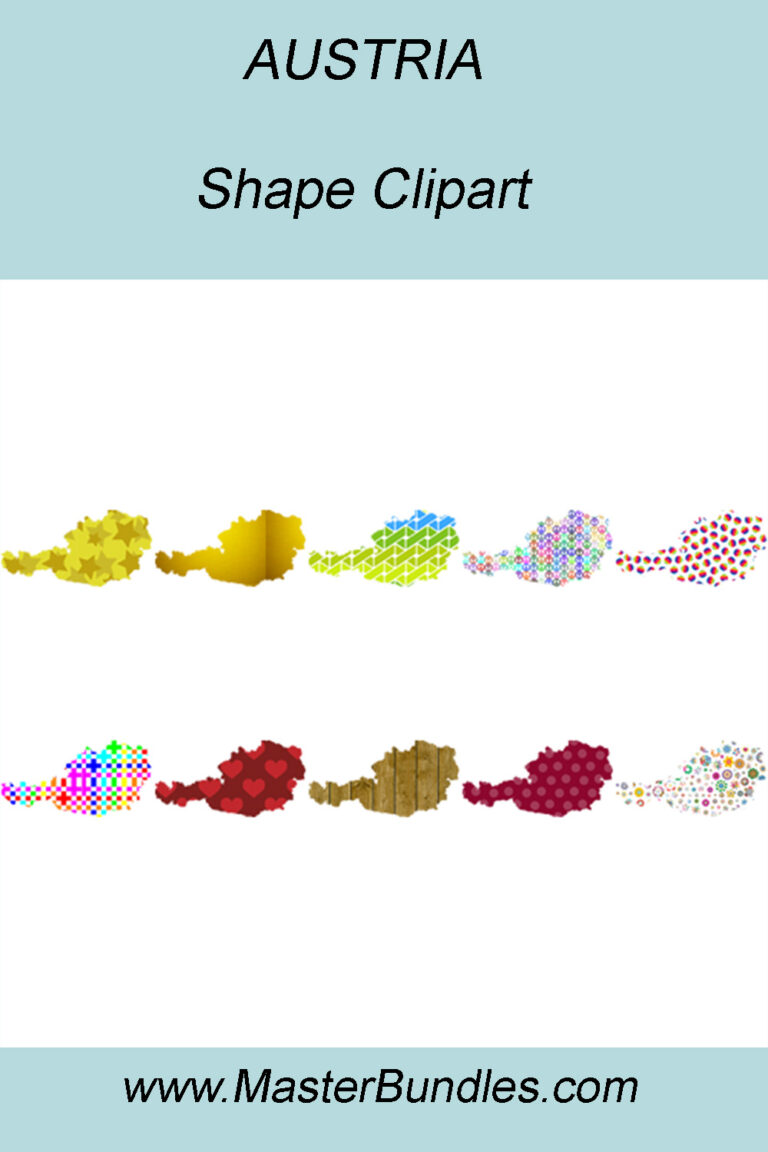AUSTRIA SHAPE CLIPART ICONS - MasterBundles
