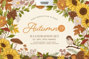 Fall Autumn Illustrations Set – MasterBundles
