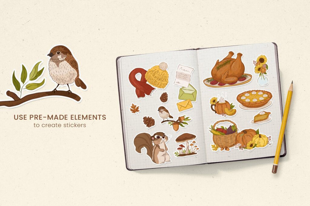 Fall Autumn Illustrations Set – MasterBundles