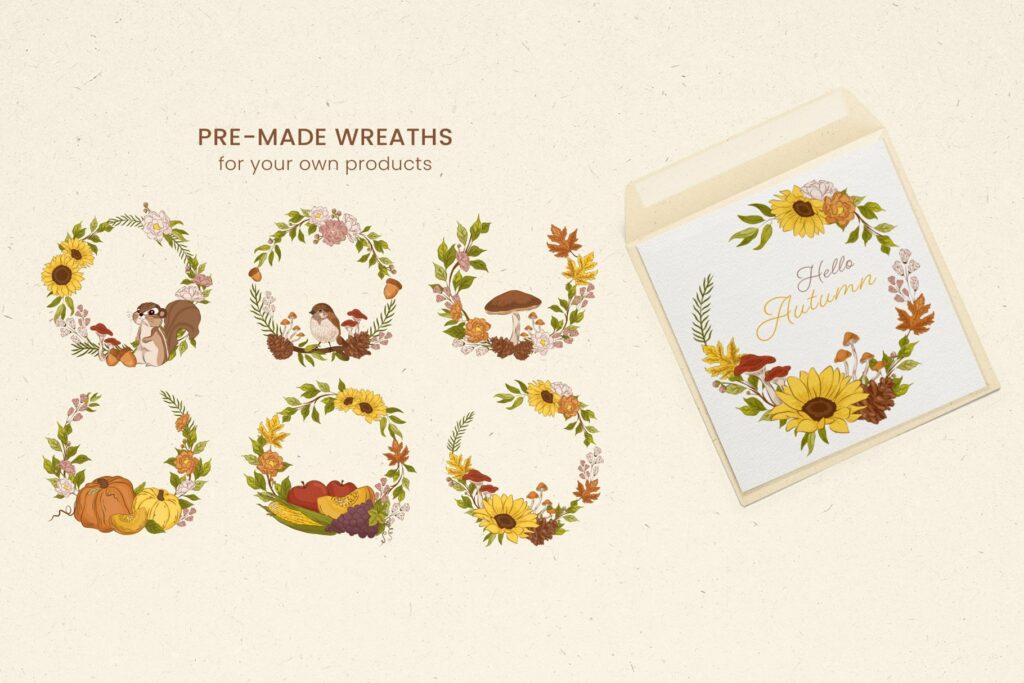 Fall Autumn Illustrations Set – MasterBundles