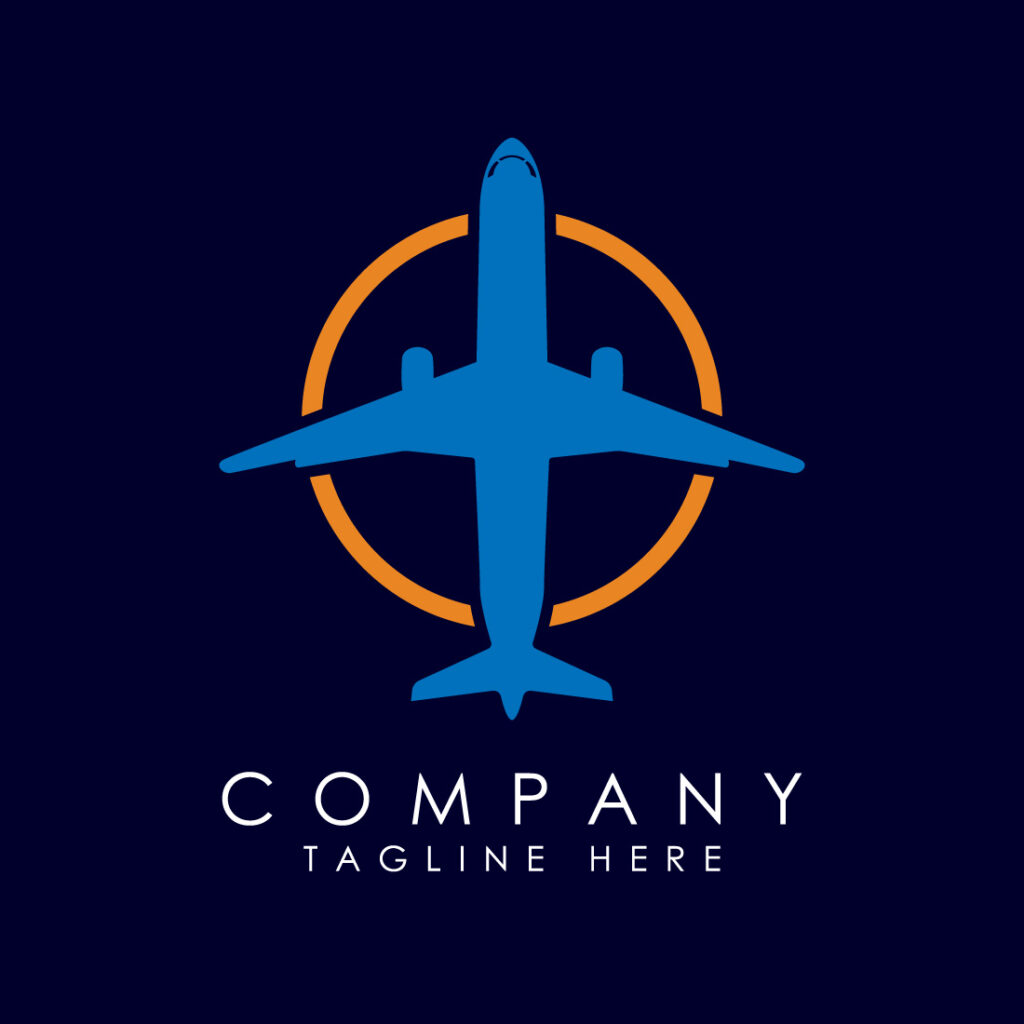 Airplane aviation vector logo design concept. Airline logo plane travel ...