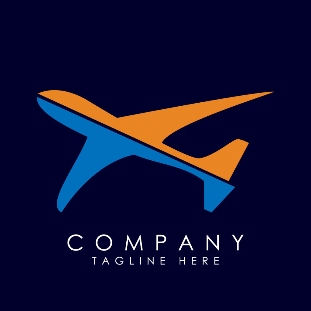 Airplane aviation vector logo design concept. Airline logo plane travel ...