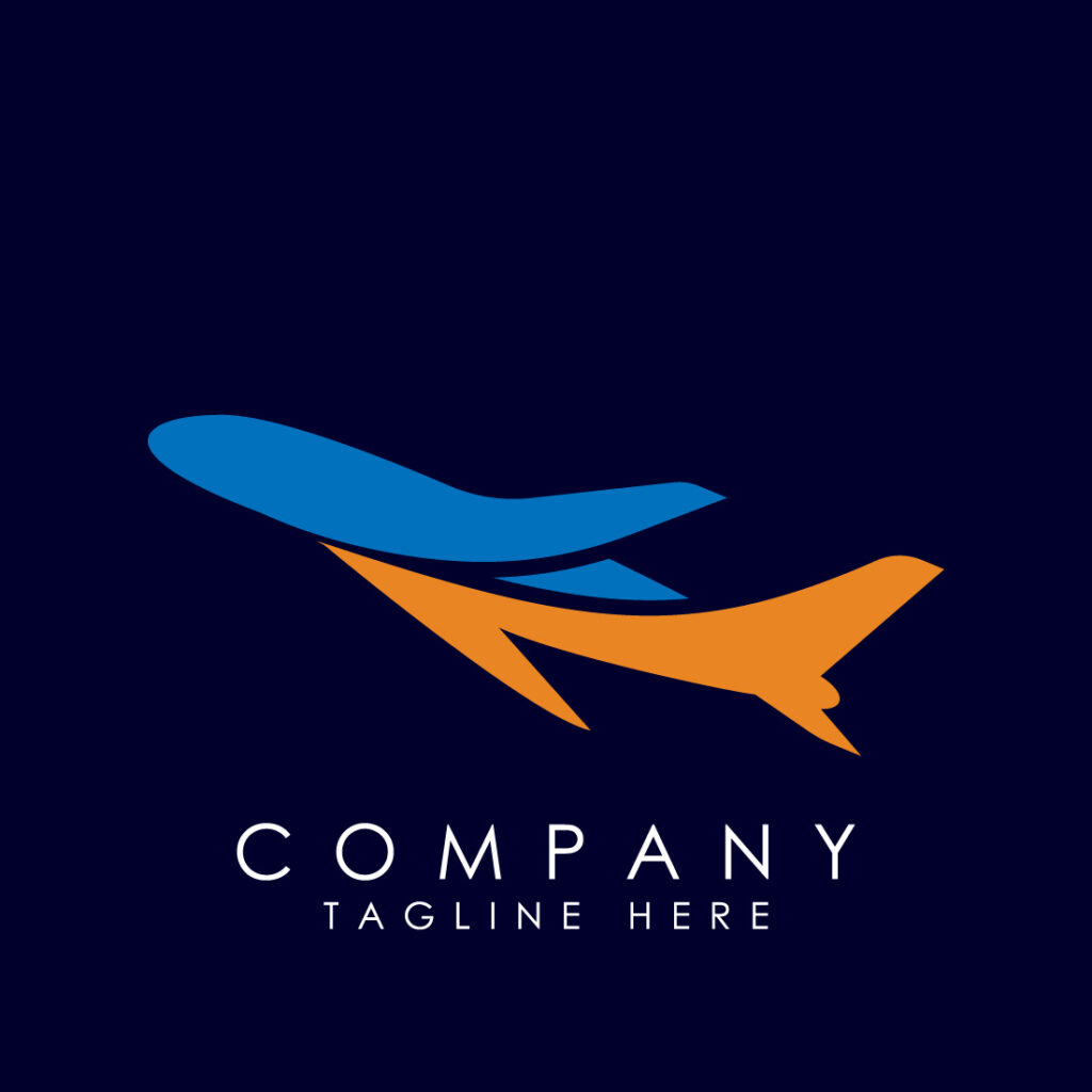 Airplane aviation vector logo design concept. Airline logo plane travel ...