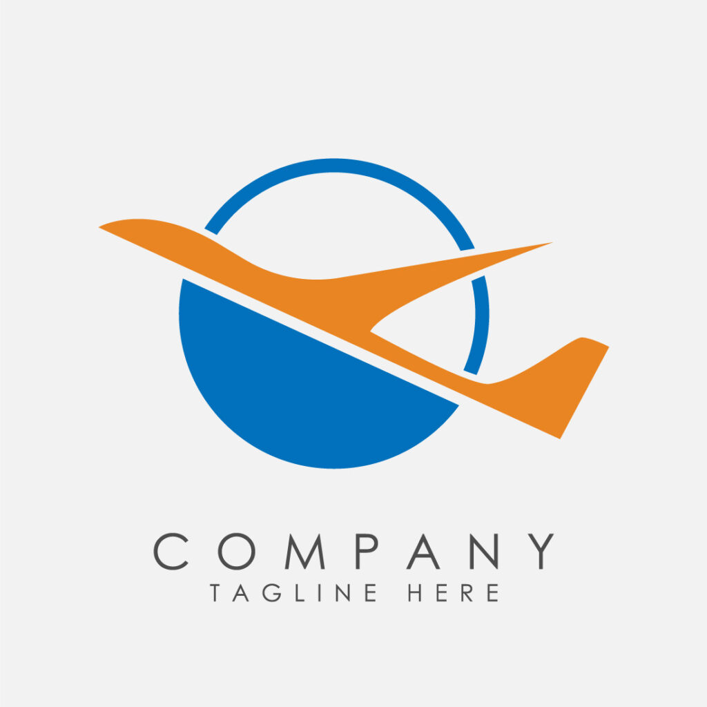 Airplane aviation vector logo design concept. Airline logo plane travel ...