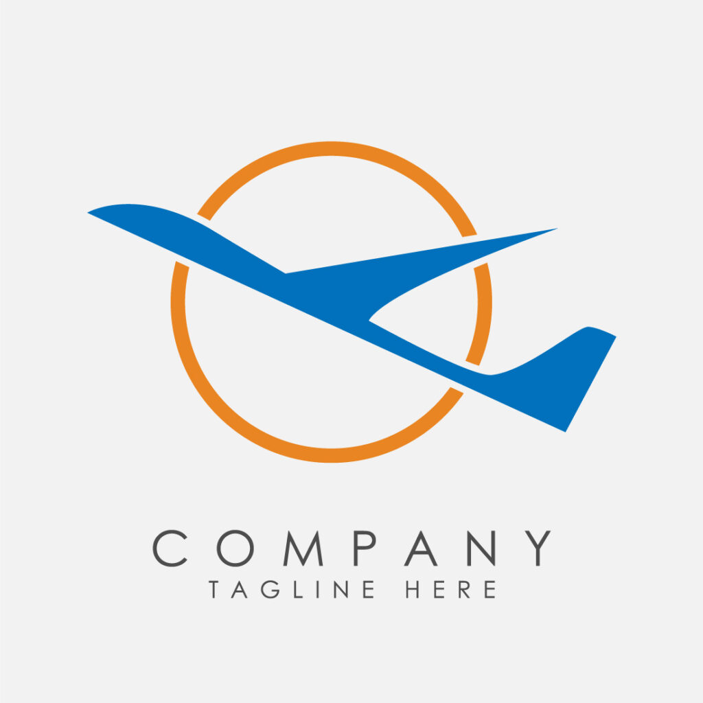 Airplane aviation vector logo design concept. Airline logo plane travel ...