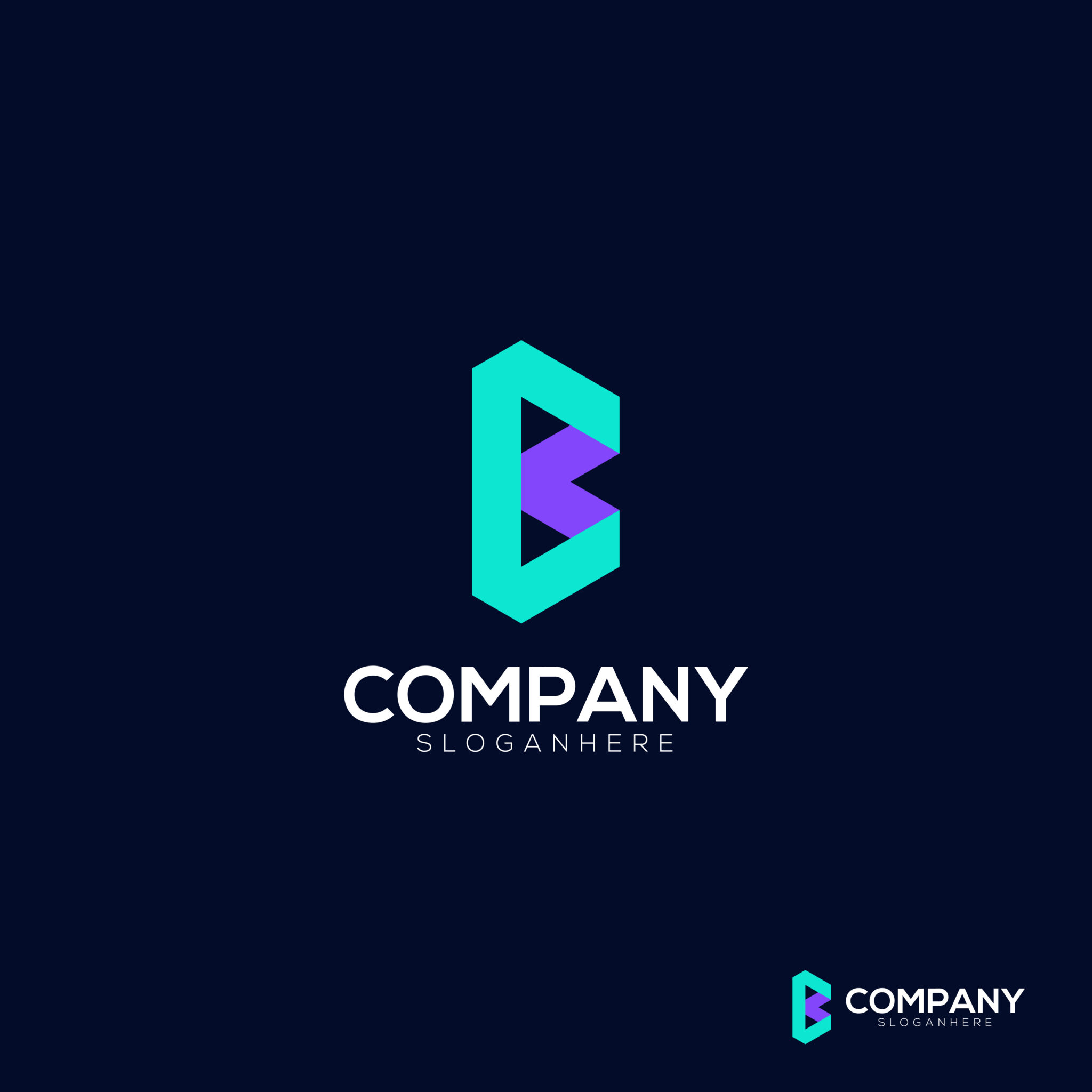 Unique B Letter Logo design - MasterBundles