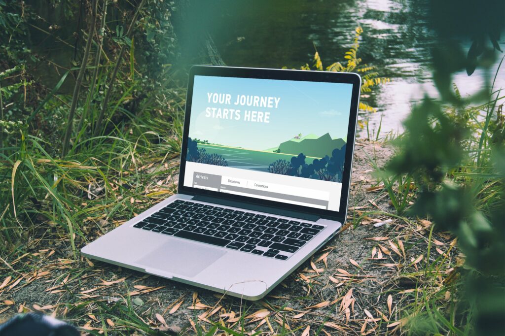 Polygonal landscape set – MasterBundles