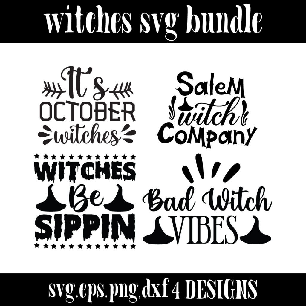 witches svg bundle - MasterBundles