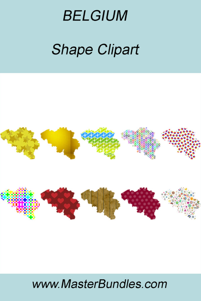 BELGIUM SHAPE CLIPART ICONS - MasterBundles