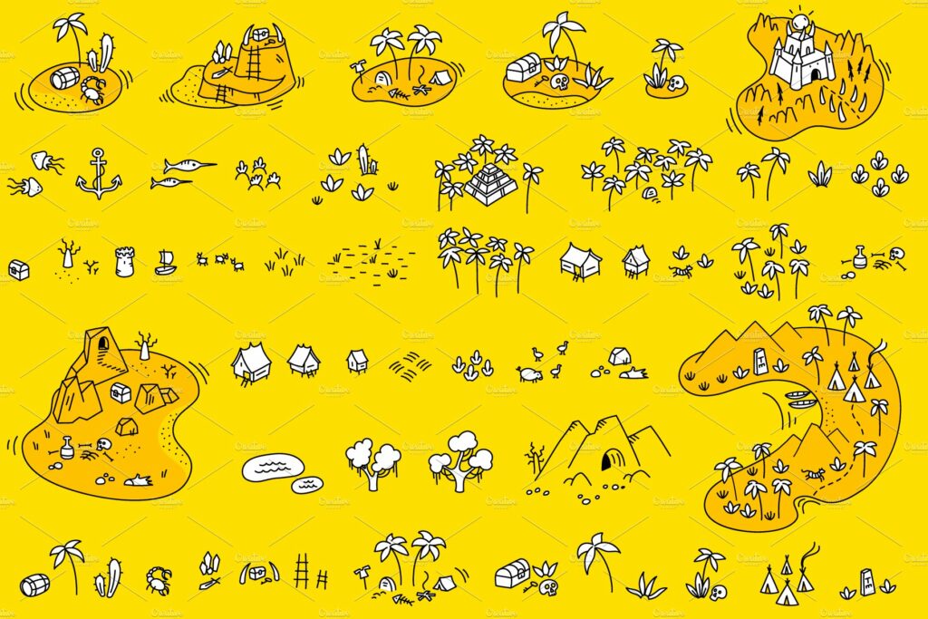 Adventure island map. Board game. – MasterBundles