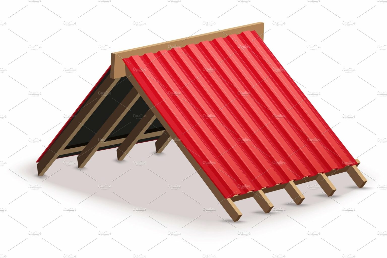 Concept Metal Cover on Roof – MasterBundles