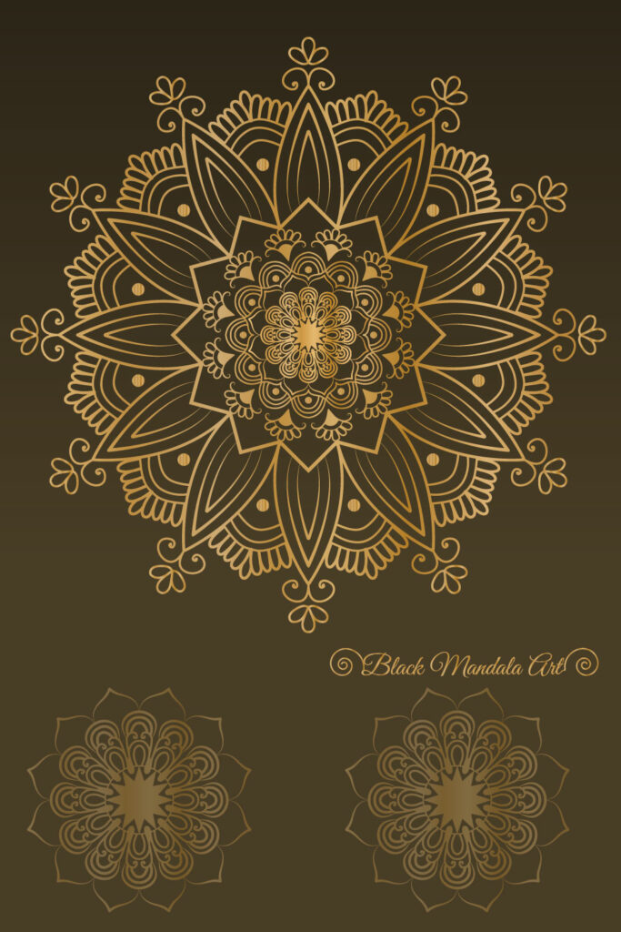 Black Madala Simple Art Design Template SVG, Ai, EPS, PDF, JPG, PNG ...