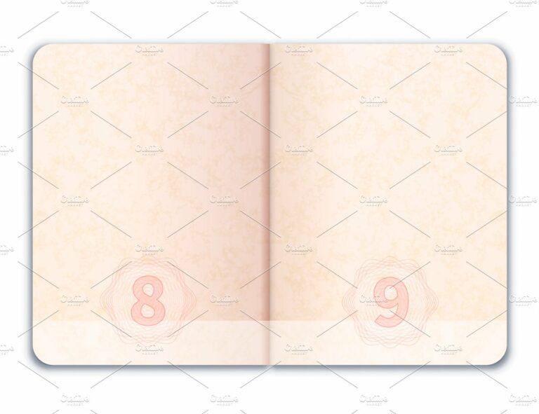 Blank Open Foreign Passport Masterbundles