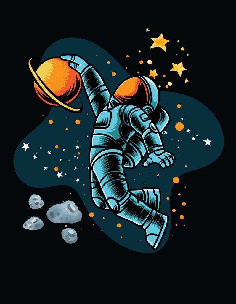 Graphic Designs for T-Shirts 4K Quality (Space Theme)