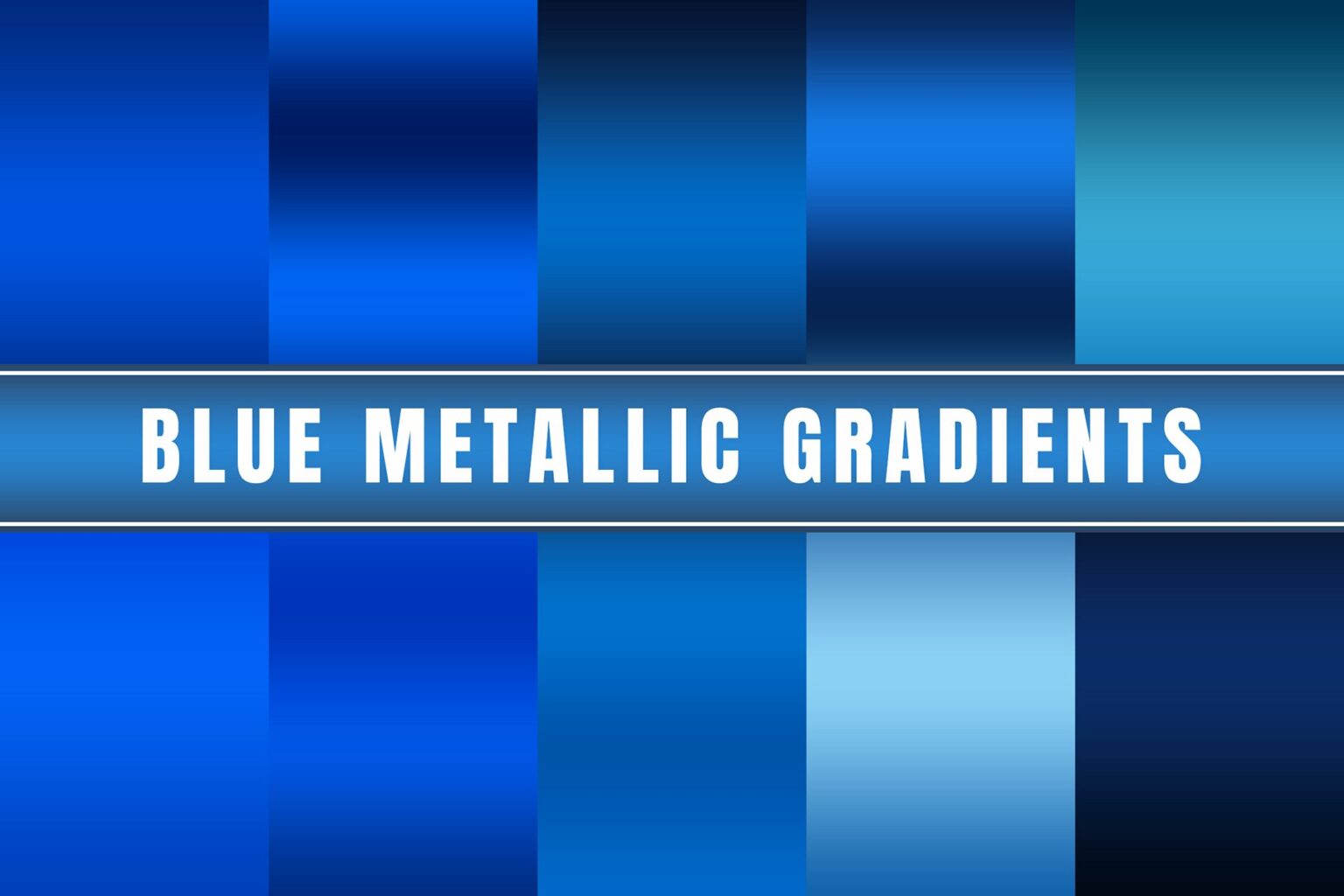 Blue Metallic Gradients V2 – MasterBundles