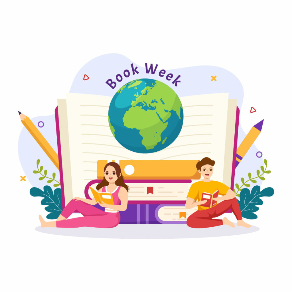 12 Book Week Events Illustration - MasterBundles
