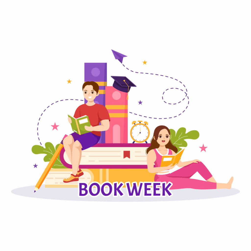 12 Book Week Events Illustration - MasterBundles