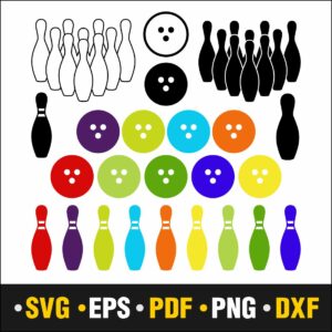 Bowling Ball Svg, Bowling Ball Frame Svg. Vector Cut file Cricut ...