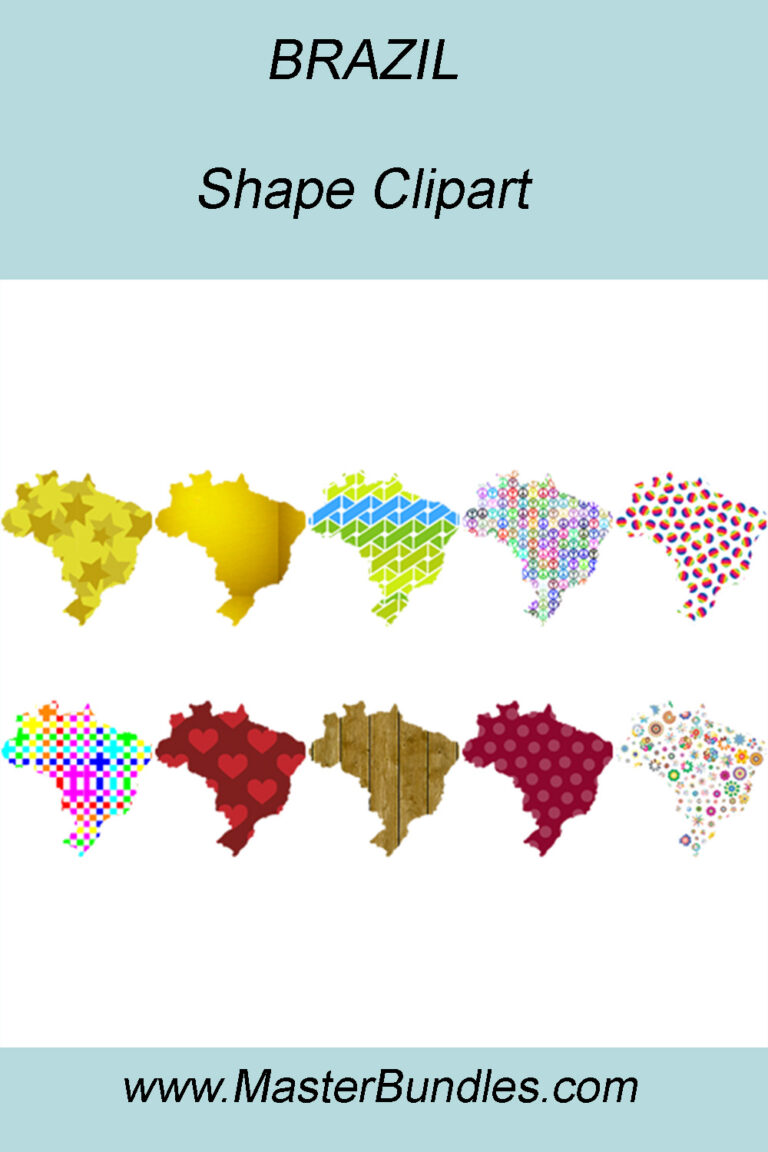 BRAZIL SHAPE CLIPART ICONS - MasterBundles