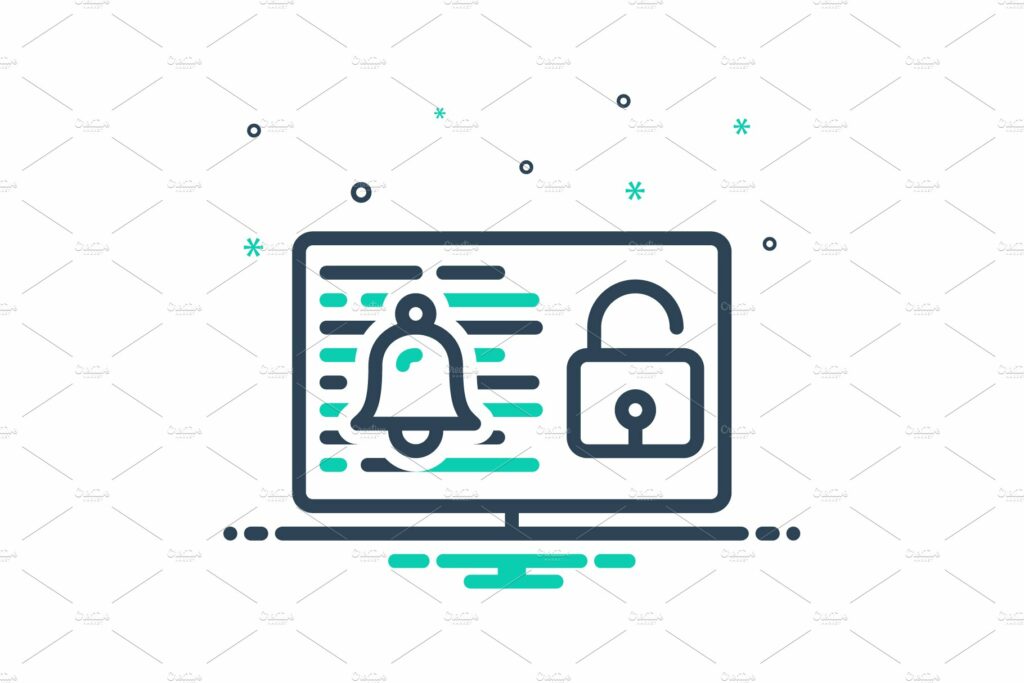 Breach infringement mix icon – MasterBundles