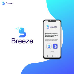 Breeze Logo design, Simple, Minimal, technology - MasterBundles