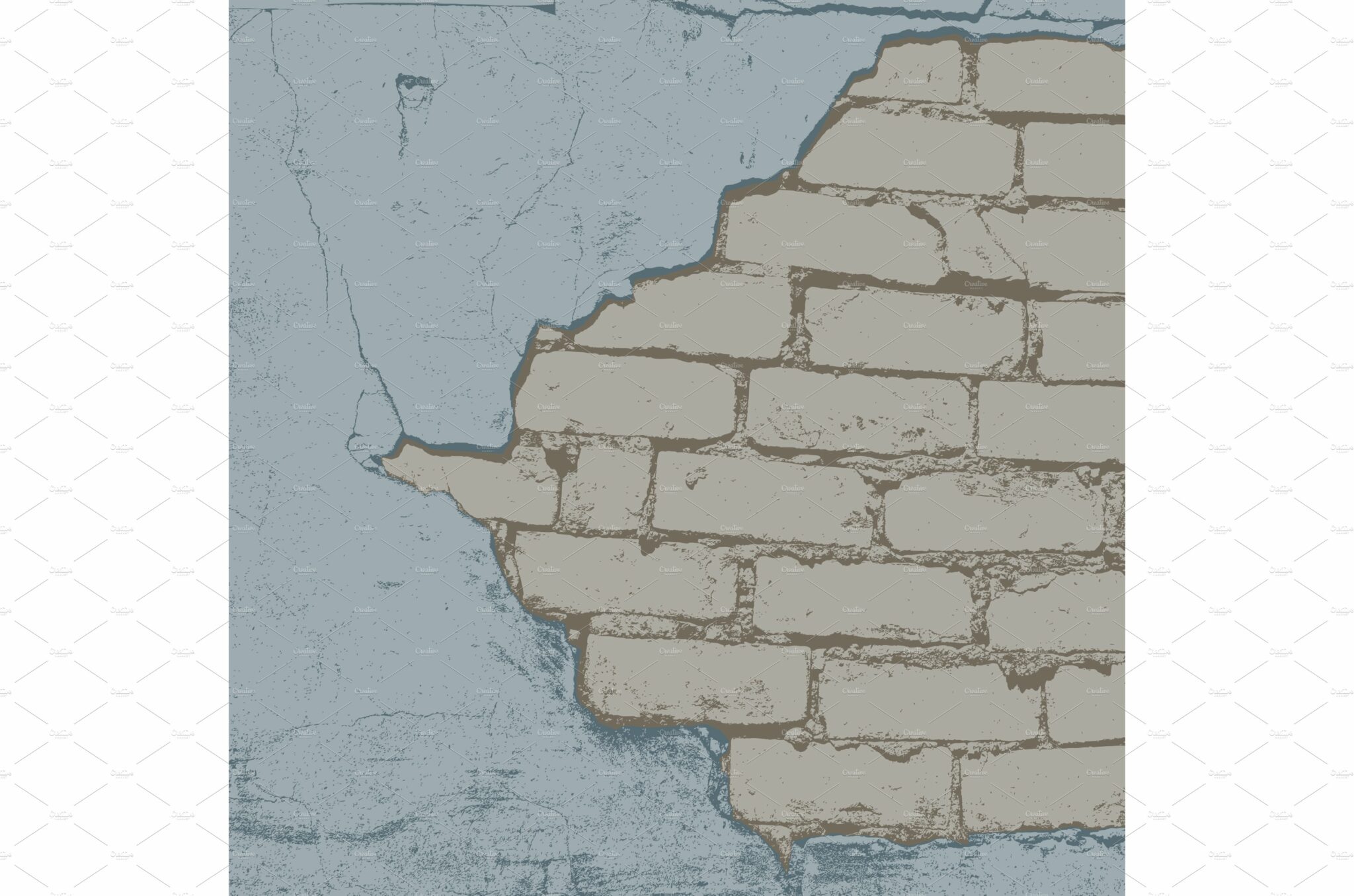 Brick Damaged Color – MasterBundles