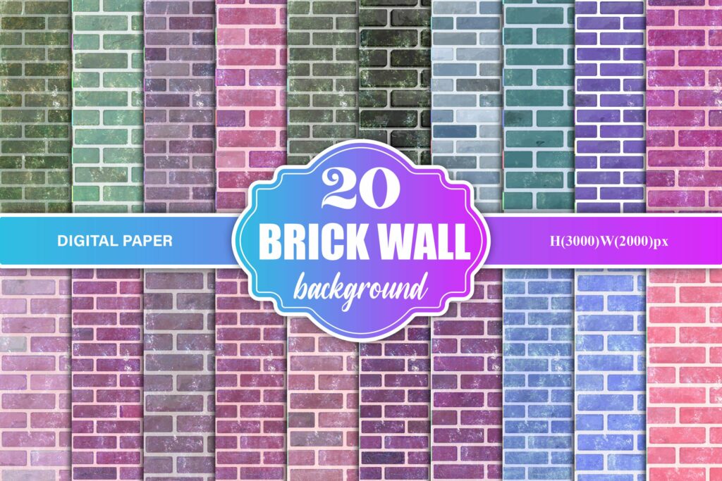 Brick Wall Digital Paper – MasterBundles