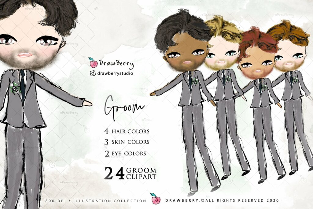 Wedding Custom Bride Groom Set CP017 – MasterBundles