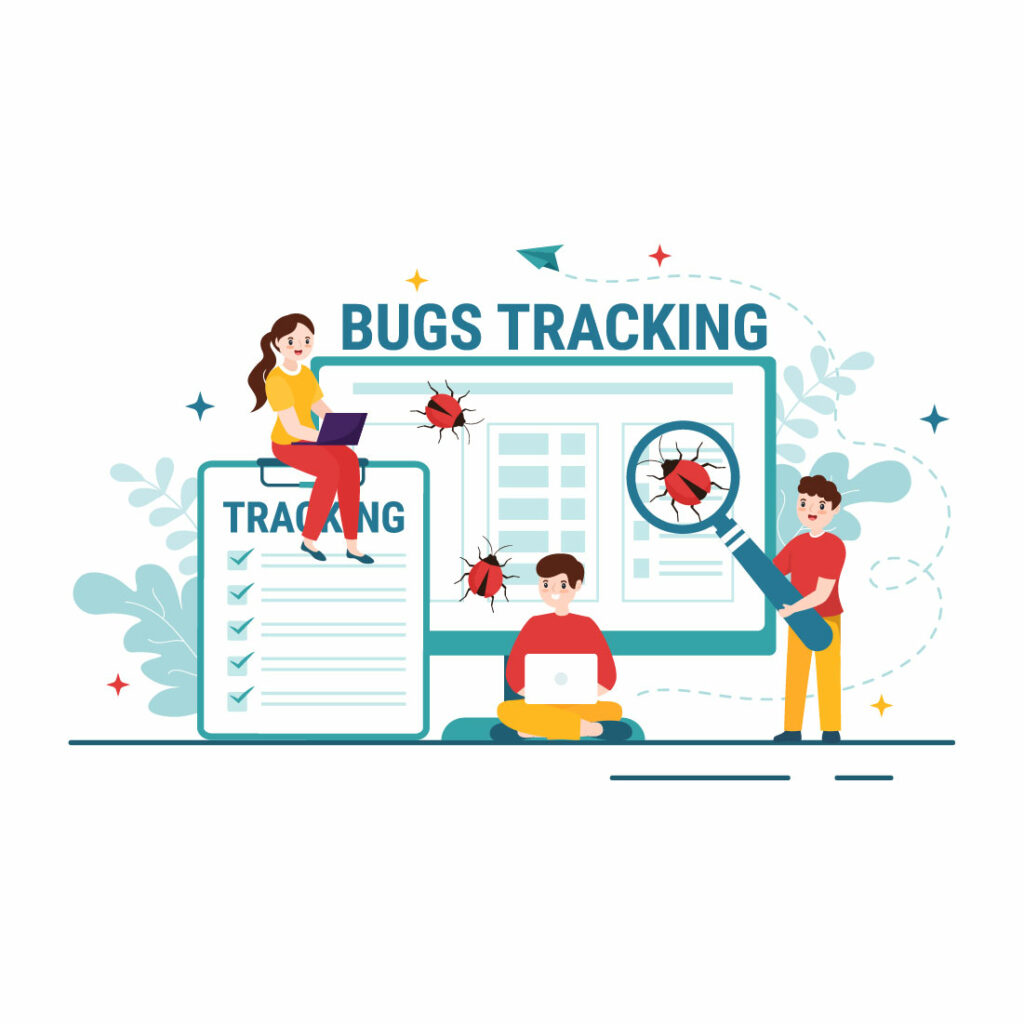 11 Mobile Phone Bug Tracking Illustration - MasterBundles