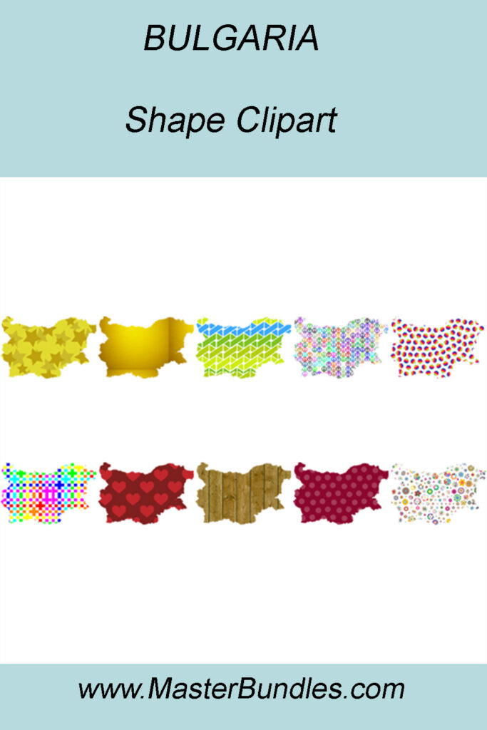 BULGARIA SHAPE CLIPART ICONS - MasterBundles