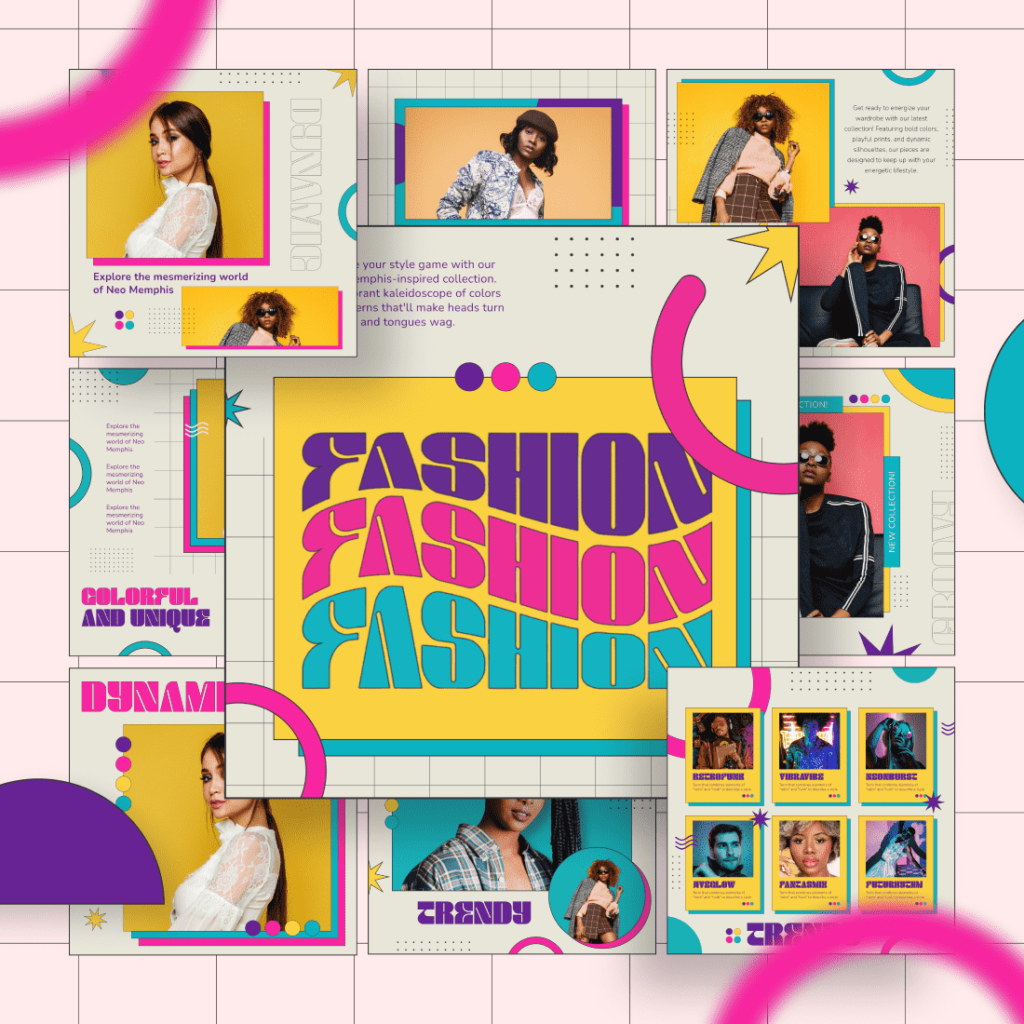 Neo Memphis Templates (Instagram Pack) - MasterBundles