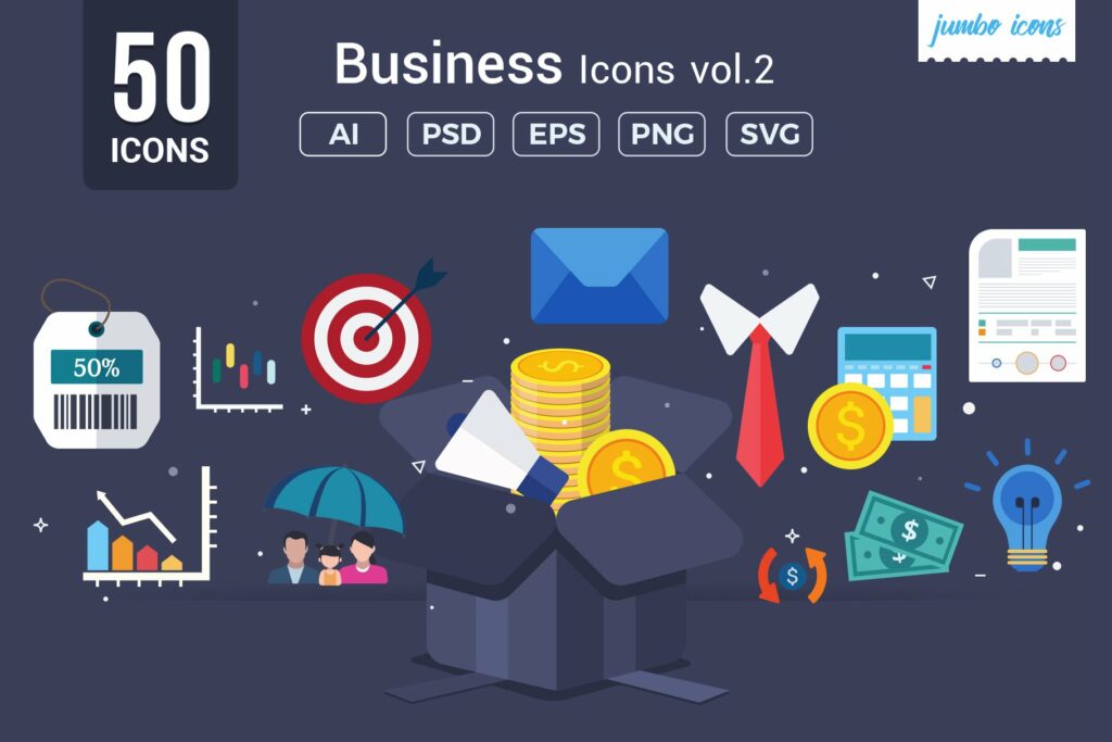 Business / Corporate Vector Icons V2 – MasterBundles