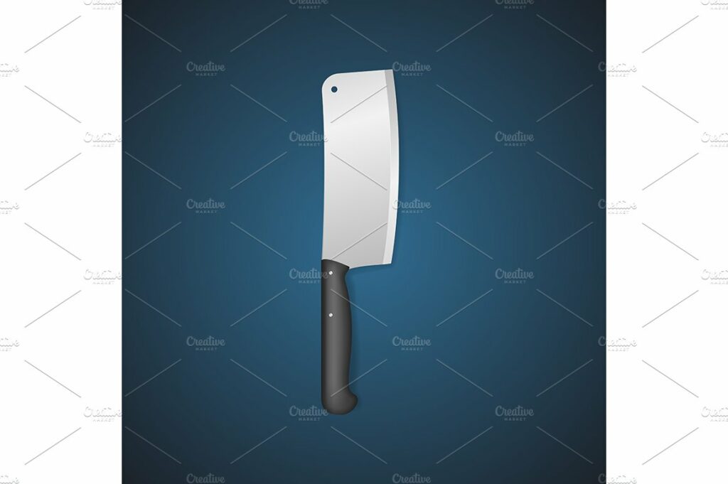 Realistic 3d Butcher Meat Knives Set – MasterBundles