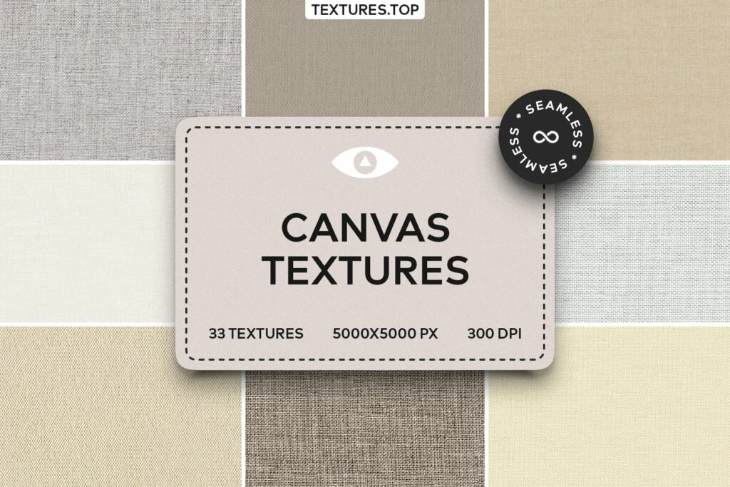 33 Seamless Canvas Texture Pack – MasterBundles