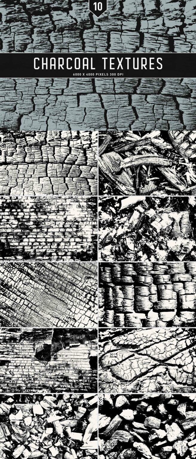 Charcoal Textures – MasterBundles