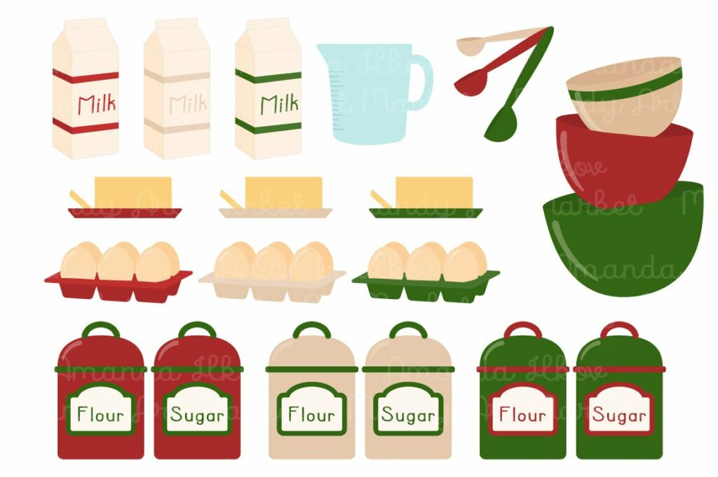 Christmas Baking Clipart & Vectors – MasterBundles