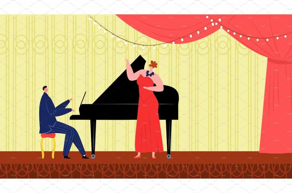 Classical piano music scene singer – MasterBundles