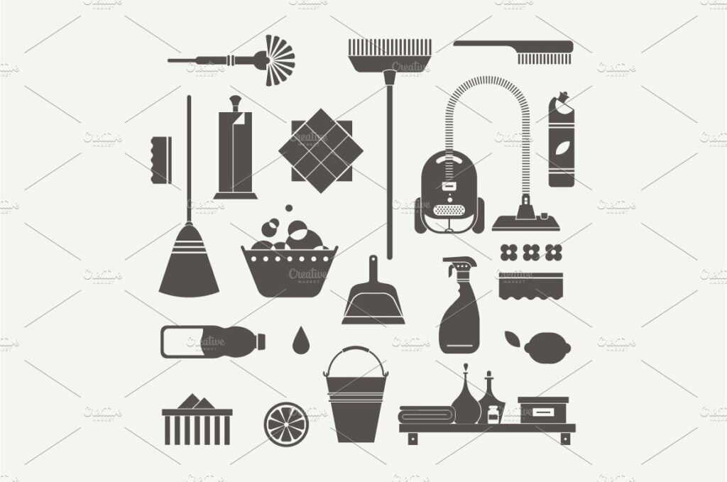 Vector cleaning icons – MasterBundles