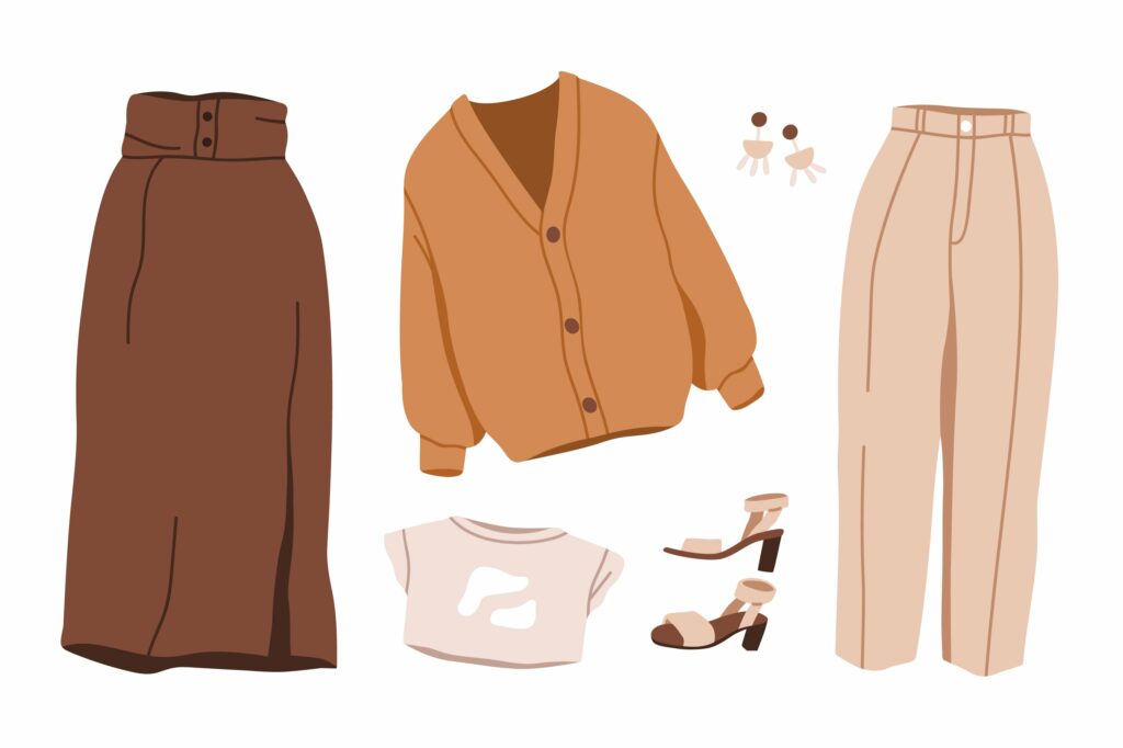 Fashion clothes & accessories set – MasterBundles