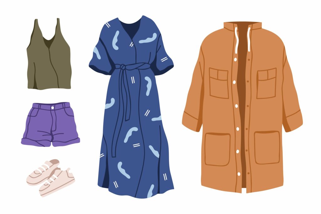 Fashion clothes & accessories set – MasterBundles