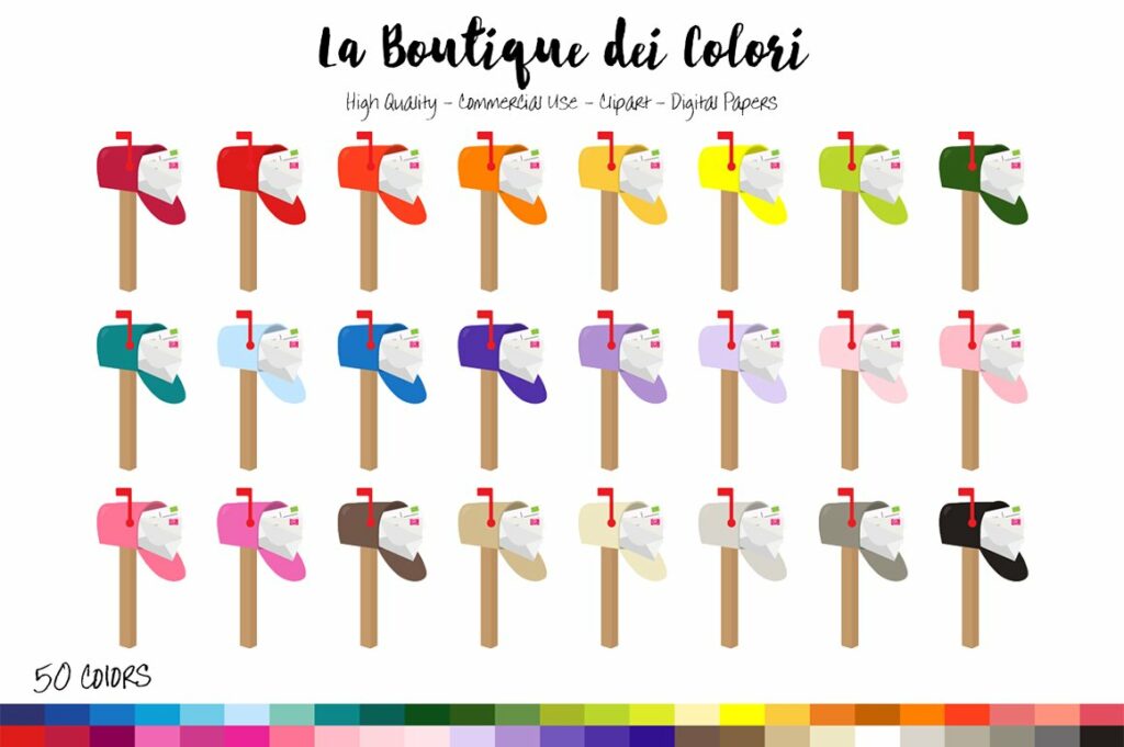 50 Rainbow Mailbox Clip Art – MasterBundles