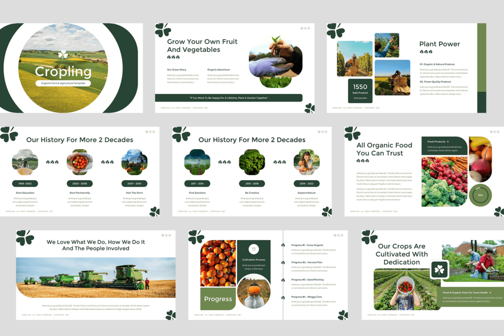 Cropling - Organic Farm & Agriculture Google Slides Template ...