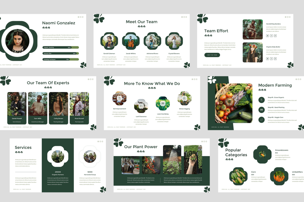 Cropling - Organic Farm & Agriculture Google Slides Template ...