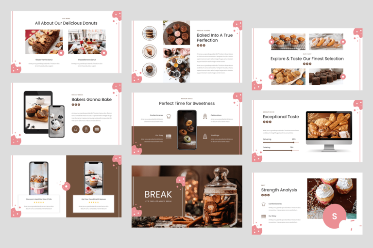 Oatkies - Bakery & Cake Shop PowerPoint Template - MasterBundles