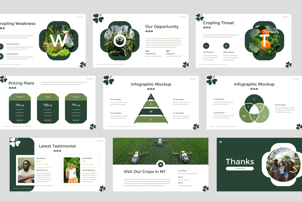Cropling - Organic Farm & Agriculture Google Slides Template ...